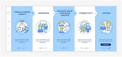 Premium Vector Psychological Issues With Self Control Onboarding Vector Template Responsive