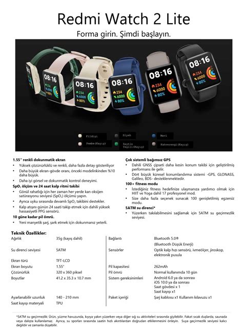Xiaomi Redmi Watch 2 Lite Gl (Black) Fiyatı - Taksit Seçenekleri