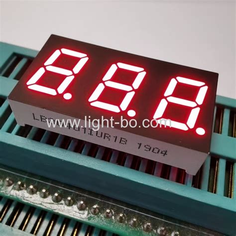 Ultra Bright Red 0 4inch 3 Digit 7 Segment Led Display Common Anode For