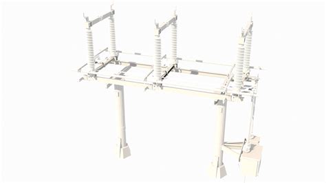 High Voltage Isolation Switch 2 3d Turbosquid 2313463