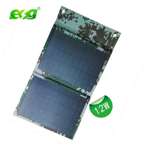 Esg Monocrystalline Folding Solar Panel Portable 12w 30w 50w 60 Watt