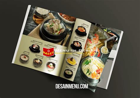 Desain Menu Restoran Korea