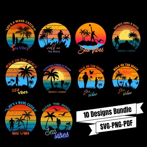 Creative Summer T Shirt Design Bundle Creative T Shirt Design Bundle