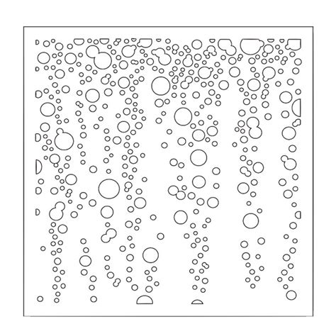 Bubbly Bubble Stencil For Diy Scrapbooking Album D Grandado