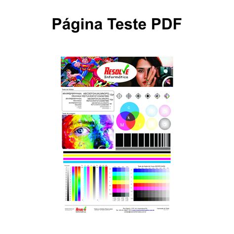 Página Para Teste De Impressão Resolve Informática