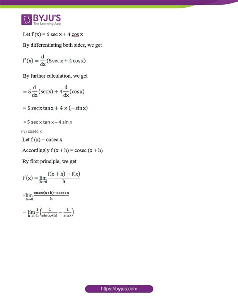 Ncert Solutions Class 11 Maths Chapter 13 Limits And Derivatives