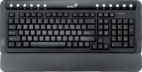 Genius KB-220 Multimedia Keyboard, USB Connectivity, English Arabic ...