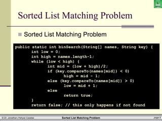 Sorted Listmatch PPT