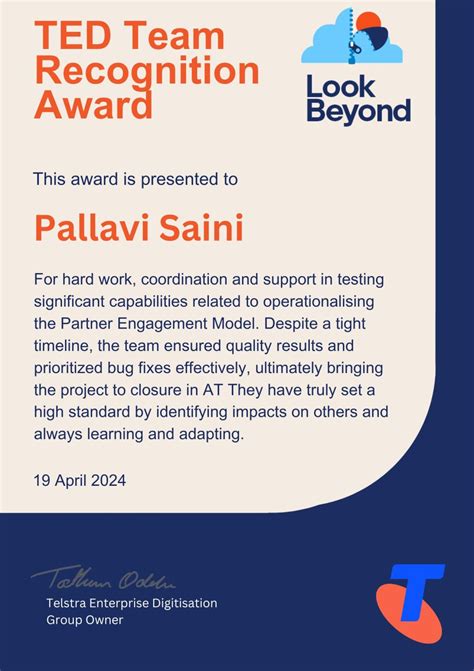 Teamaward Infosys Gratitude Infosys Pallavi Saini 10 Comments