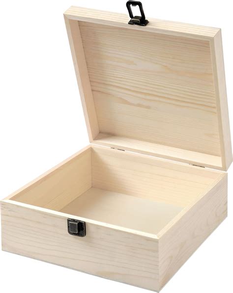 Amazon De Winter Shore Aufbewahrungsbox Holz Unbehandelt Mit