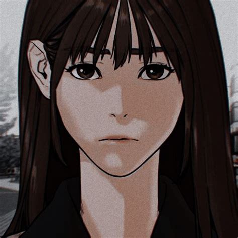 An Anime Character With Long Hair And Brown Eyes