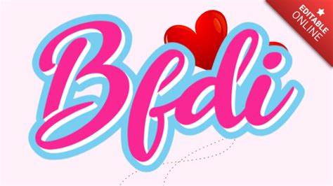 Bfdi Pink And Blue Editable Pink Lady Text Effect Generator