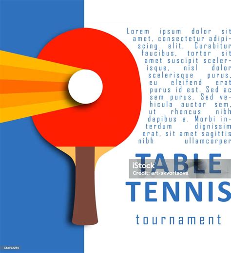 탁구 라켓과 볼 수 있습니다 표 테니트 스포츠 디자인식 탁구에 대한 스톡 벡터 아트 및 기타 이미지 탁구 포스터 개념 Istock