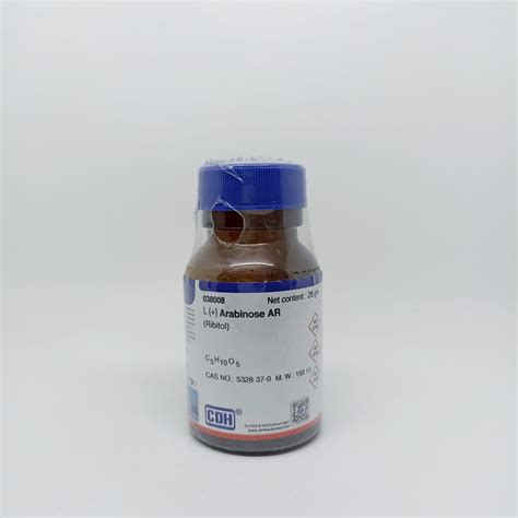 Cdh L Arabinose 25 Gram Cas Number 5328 37 0 Arabinosa Pt Delta Primalab Saintifik