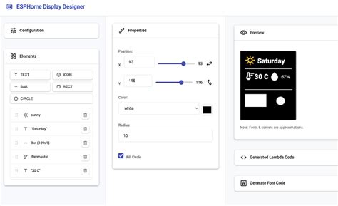 Esphome Display Designer Simulator Web App Esphome Home Assistant