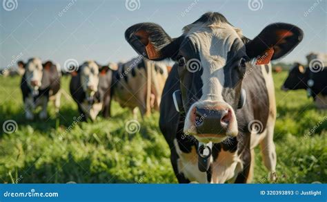 A Group Of Dairy Cows Wear Smart Collars That Track Their Daily Movements And Behaviors Using Ai