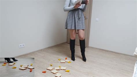 Unaware Bread Crush In Guess Leather Boots Heels Daze Org Clips4sale