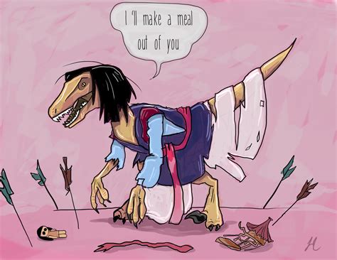 In A Shocking Twist Disney Princesses As Velociraptors Reinforce