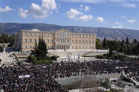 Tens Of Thousands March In Greece To Protest Train Disaster Ap News