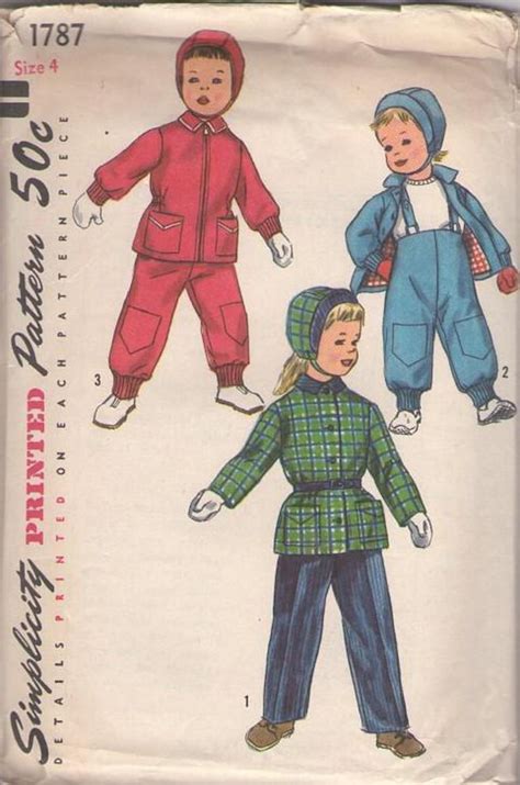 Momspatterns Vintage Sewing Patterns Simplicity 1787 Vintage 50s