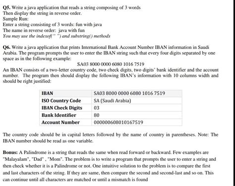 Solved Q5 Write A Java Application That Reads A String