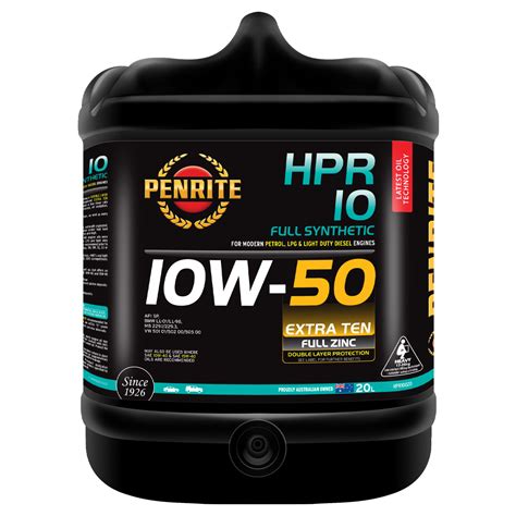 Penrite Hpr 10 10w 50 Full Synthetic 6 Sizes Available Oz General Store