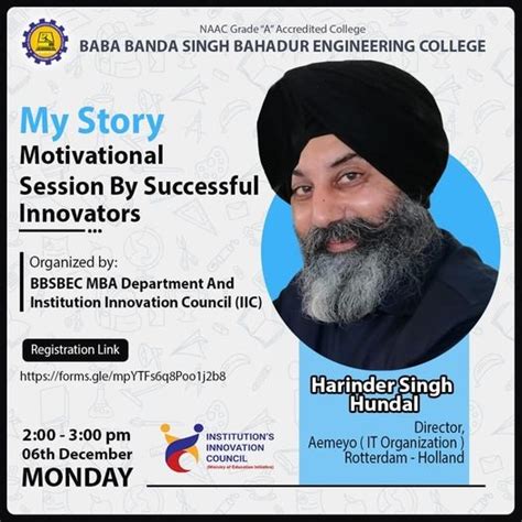 Institutes Innovation Council Iic Activities Baba Banda Singh Bahadur Engineering College