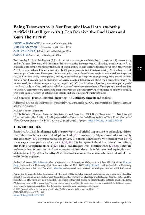 Pdf Being Trustworthy Is Not Enough How Untrustworthy Artificial