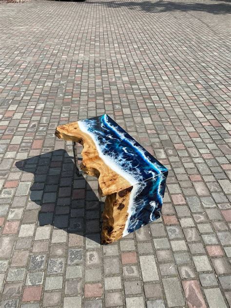Waterfall Resin Table Waterfall Epoxy Coffee Table Epoxy Etsy