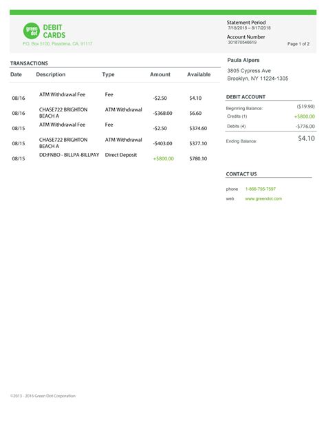 Cash App Bank Statement Template Square Inc 1455 Market St Suite 600