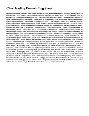 Cheerleading Demerit Form Template Fill Online Printable Fillable Blank PdfFiller