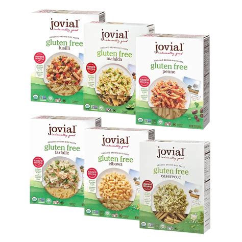 Whole Grain Brown Rice Pasta Variety Pack Mafalda Farfalle Elbows