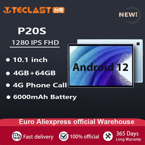 Teclast P20S 10 1 Inch 1280X800 IPS Tablet 4GB RAM 64GB ROM MTK P22