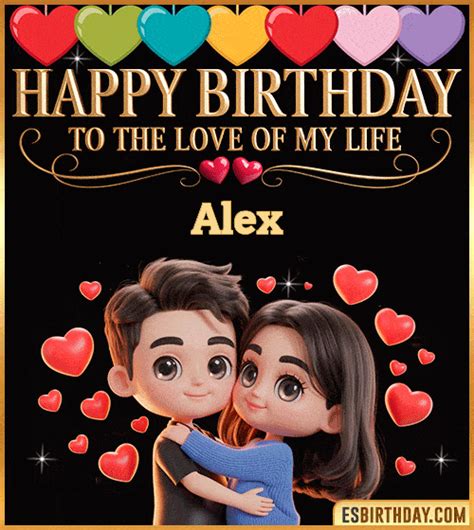 Happy Birthday Alex  🎂 Animated Images Wishes And Music 【27 S】