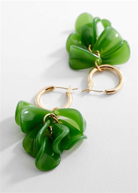 Beaded Pendant Earrings Women Mango Outlet Usa