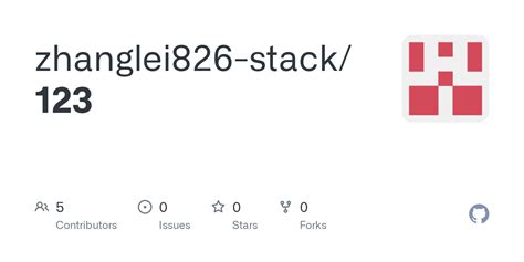 Github Zhanglei826 Stack123