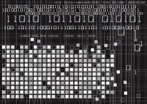 Digital Binary Code Technology Stock Vector Illustration Of Design