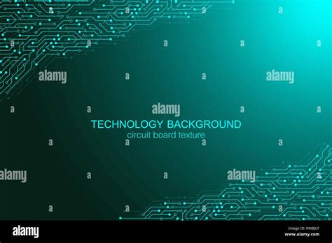 Computer Motherboard Vector Background With Circuit Board Electronic