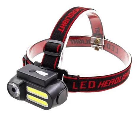 Linterna Frontal Led Táctica Recargable Fuerte Con Sensor De Luz De