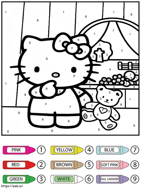 Hello Kitty Color By Number Game