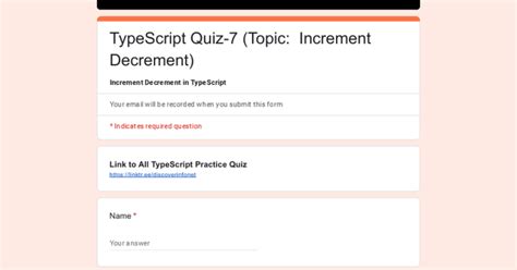 Discover Infonet On Linkedin Typescript Quiz 7 Topic Increment