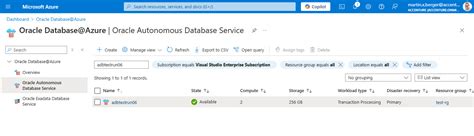 getting started with oracle autonomous database azure pay as you go part 2 provisioning
