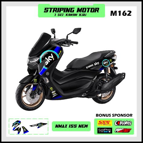 Jual Stiker Mptor Striping Motor Yamaha Nmax 155 New Kode M162 Stiker