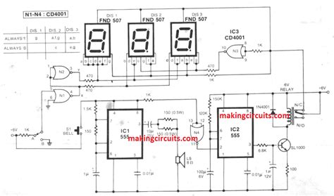 Wiring Diagram Of A Bell Controlled By Relay Circuit Circuit Diagram