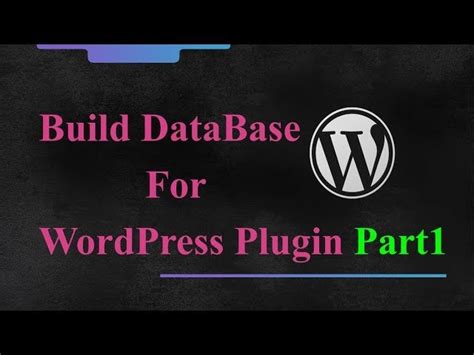 free video wordpress plugin development tutorial for beginners database from youtube class