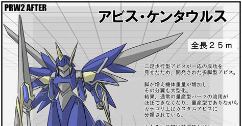Prw2メカ 【prw2】アビス・ケンタウルス【第二次侵略戦争】 Mknkのマンガ パイロット要請 撃墜許可 アビスシリーズ