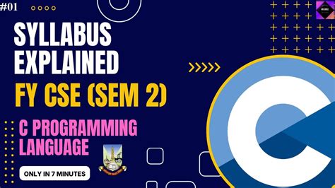 Fy Cse Sem 2 Syllabus Explained C Programming Language 2023 24