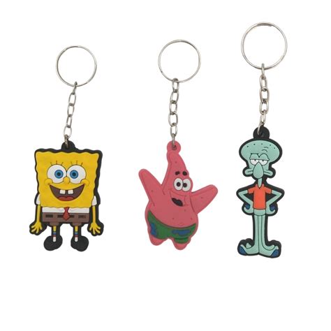 Chaveiro Emborrachado Alto Relevo Geek Bob Esponja Shopee Brasil