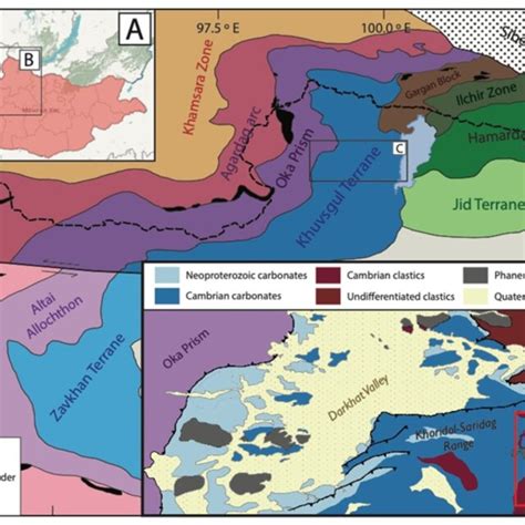Location And Geologic Context Of Northern Mongolia A Geopolitical Map