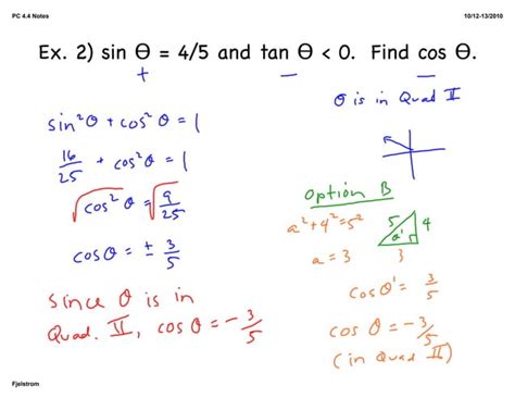 Pc 44 Notes Trig Of Any Angle Ppt